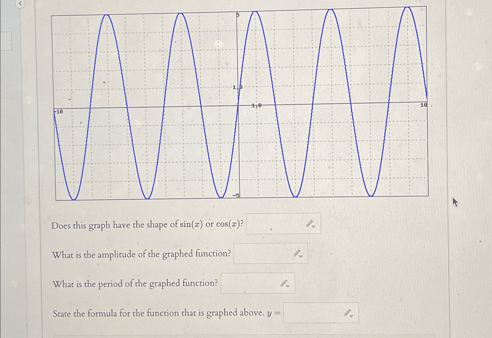 Solved Does this graph have the shape of sin(x) ﻿or | Chegg.com