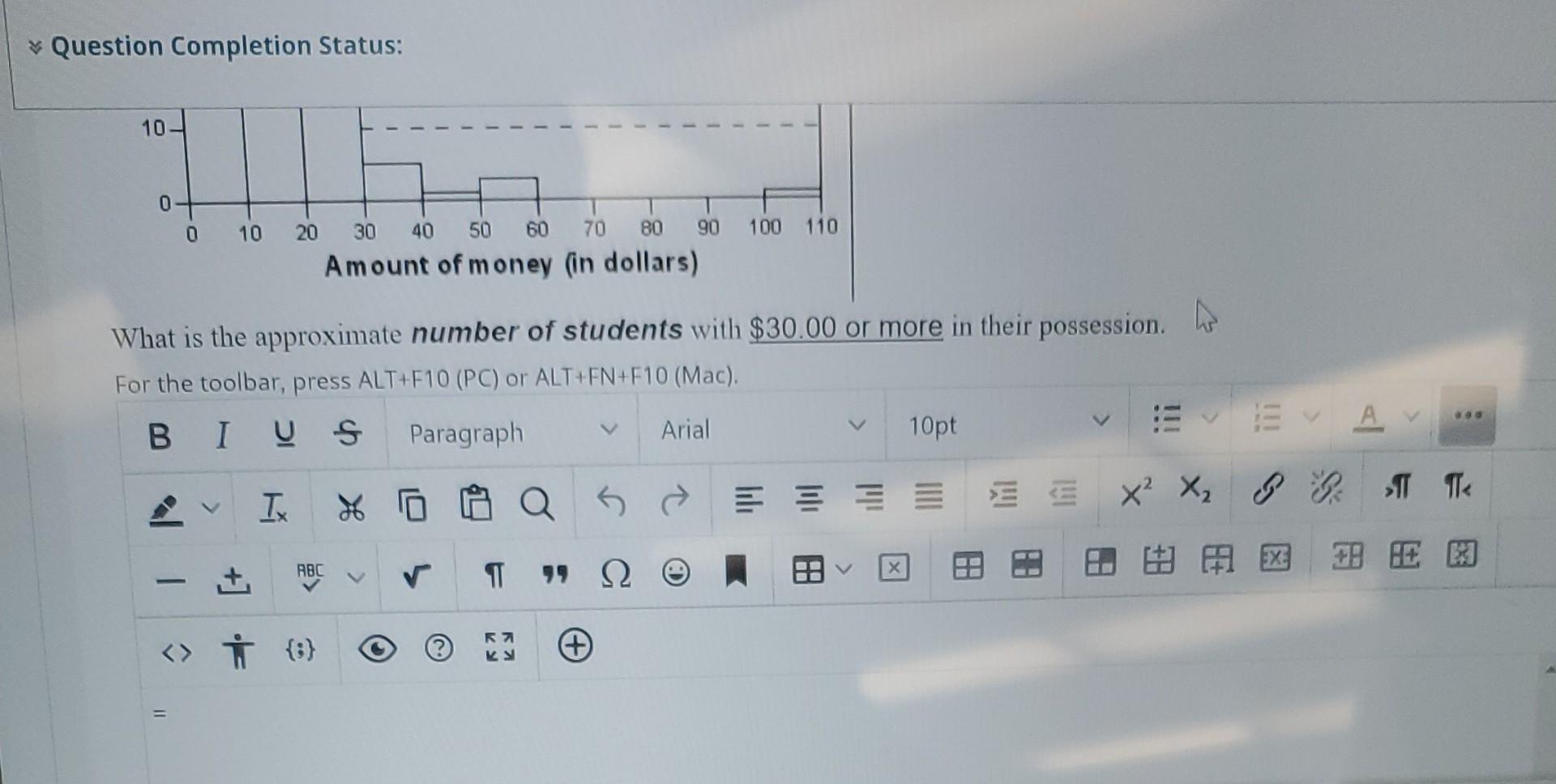 Solved estion Completion Status: In a statistics class with | Chegg.com