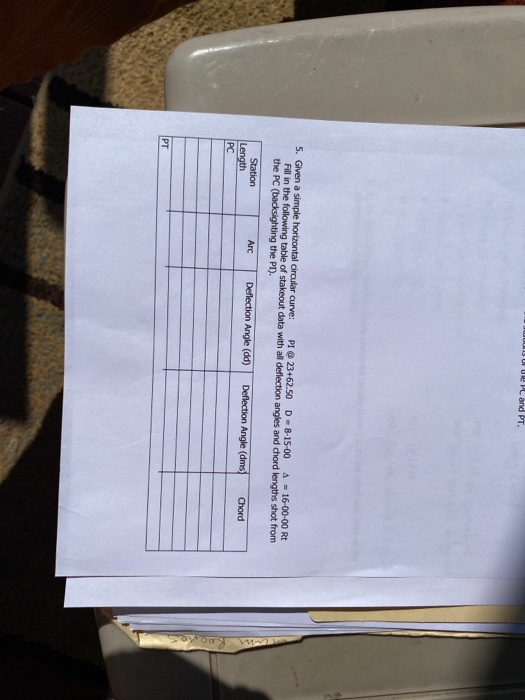 Solved Uuel and PT. 5. Given a simple horizontal circular | Chegg.com