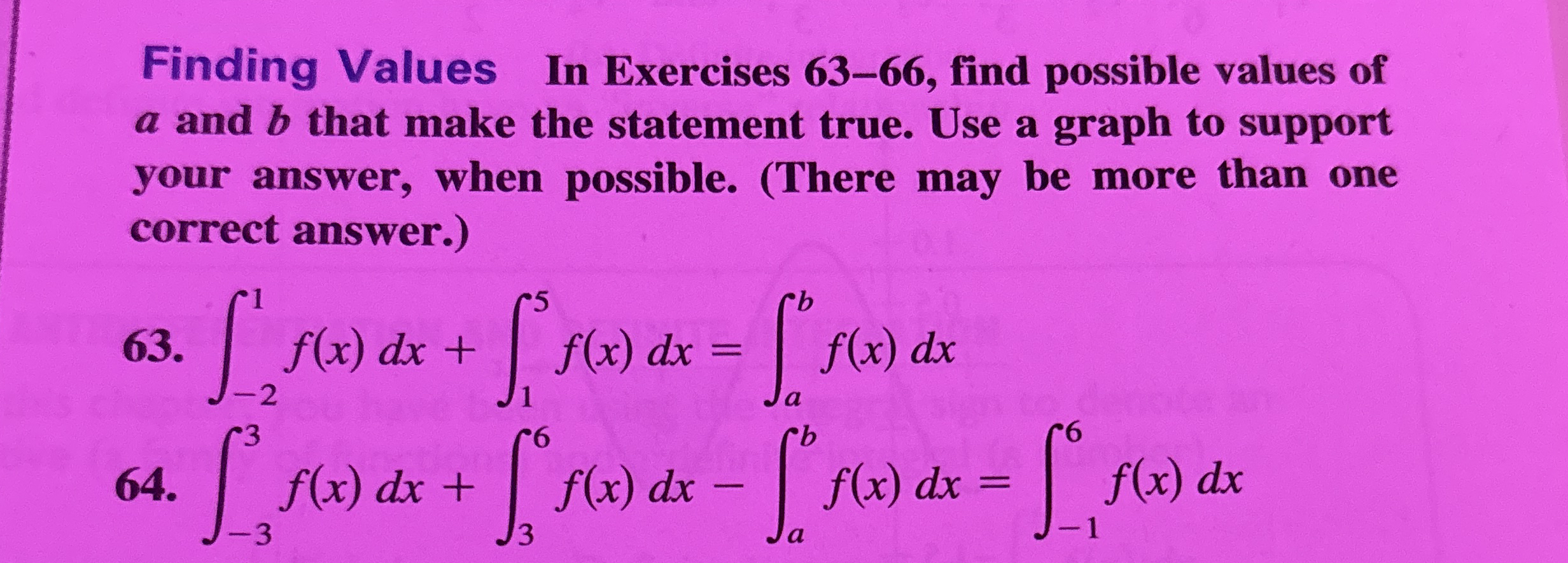 Solved Finding Values In Exercises 63-66, ﻿find possible | Chegg.com
