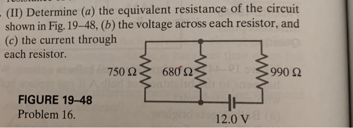 Solved - (II) Determine (a) the equivalent resistance of the | Chegg.com