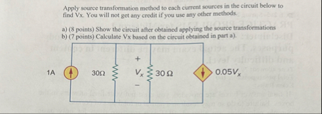 Solved Apply source transformation method to each current | Chegg.com
