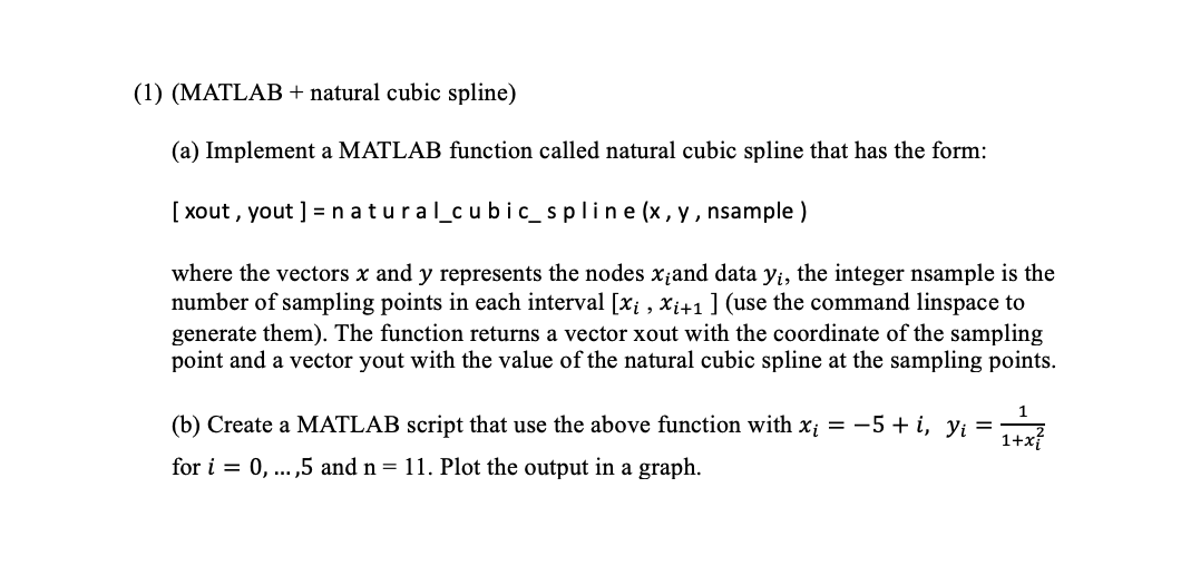 Solved This question in Numerical Analysis.Could you please | Chegg.com