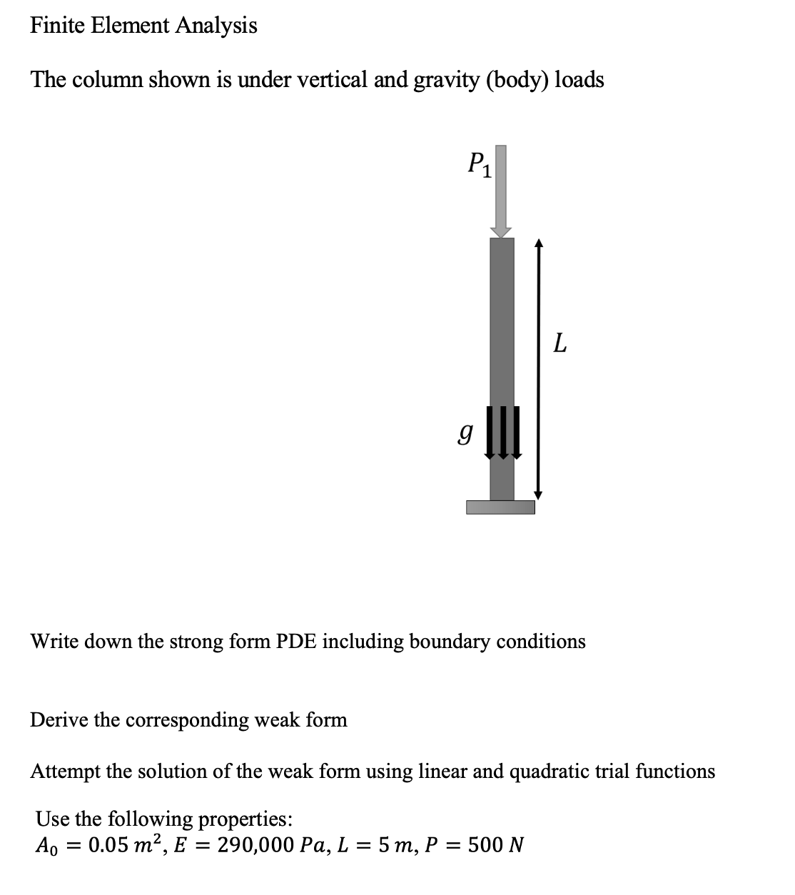 Solved Finite Element Analysis Question. I WILL UPVOTE IF | Chegg.com