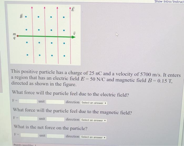 Solved This positive particle has a charge of 25 nC and a | Chegg.com