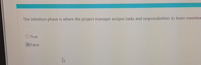 Solved The initiation phase is where the project manager | Chegg.com