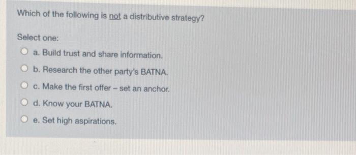 Solved Which of the following is not a distributive | Chegg.com