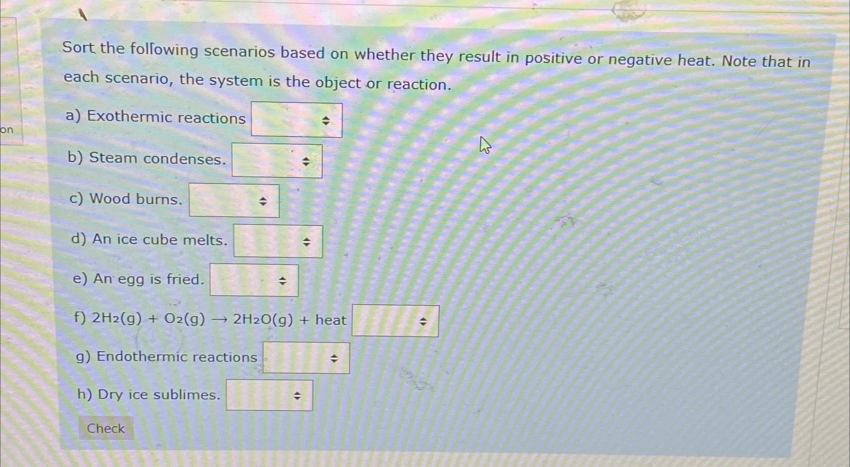 Solved Sort the following scenarios based on whether they | Chegg.com