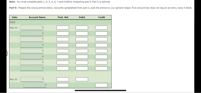 Comprehensive Problem Part 9 The Following Is A