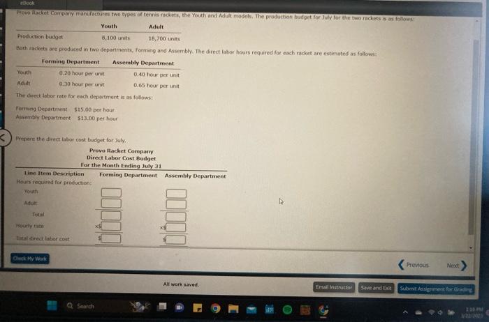 Solved The direct tahor rate for each deportment is as | Chegg.com