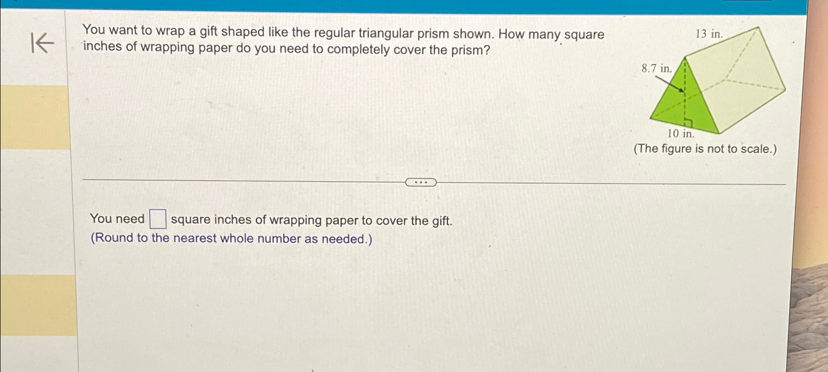 Solved You want to wrap a gift shaped like the regular | Chegg.com