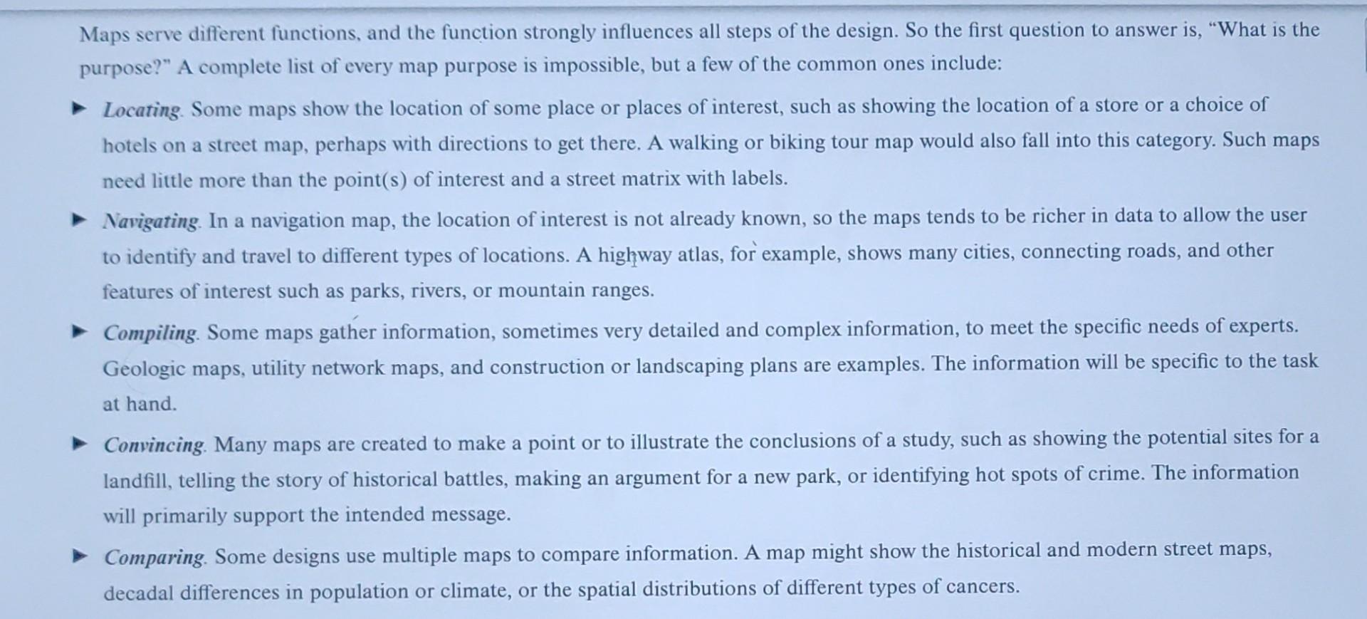 Solved Note: I need a map which is not a | Chegg.com