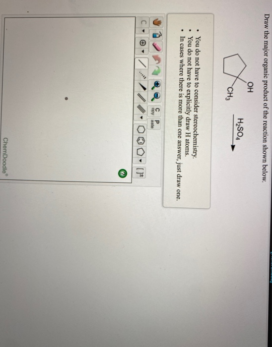 Solved Draw the major organic product of the reaction shown | Chegg.com