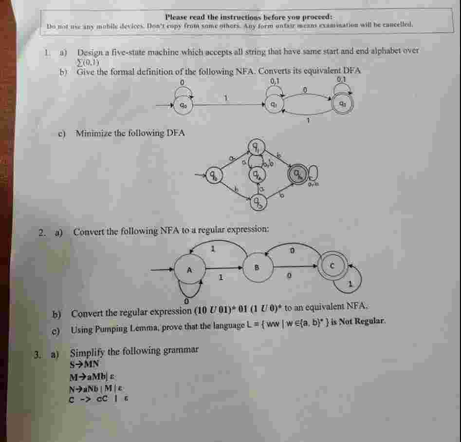 Solved Draw all the diagrams if possiblein hand and attach | Chegg.com