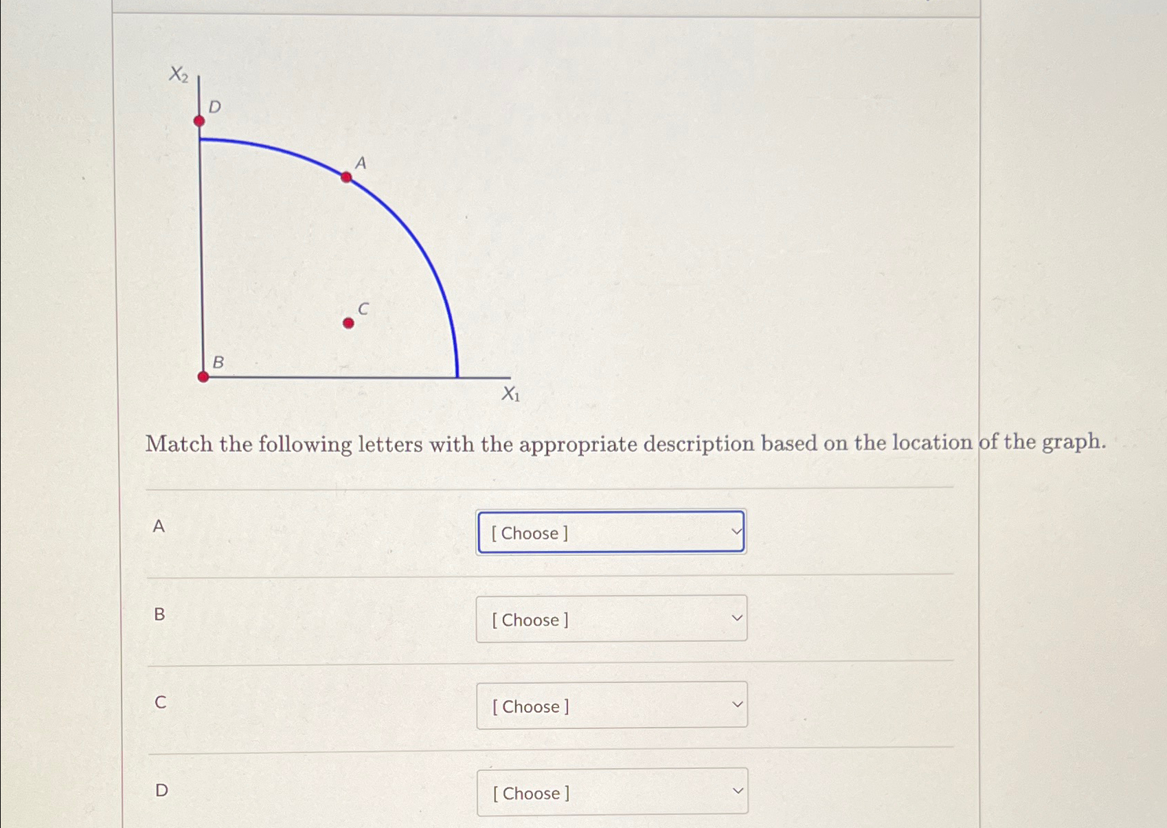 Match the following letters with the appropriate | Chegg.com