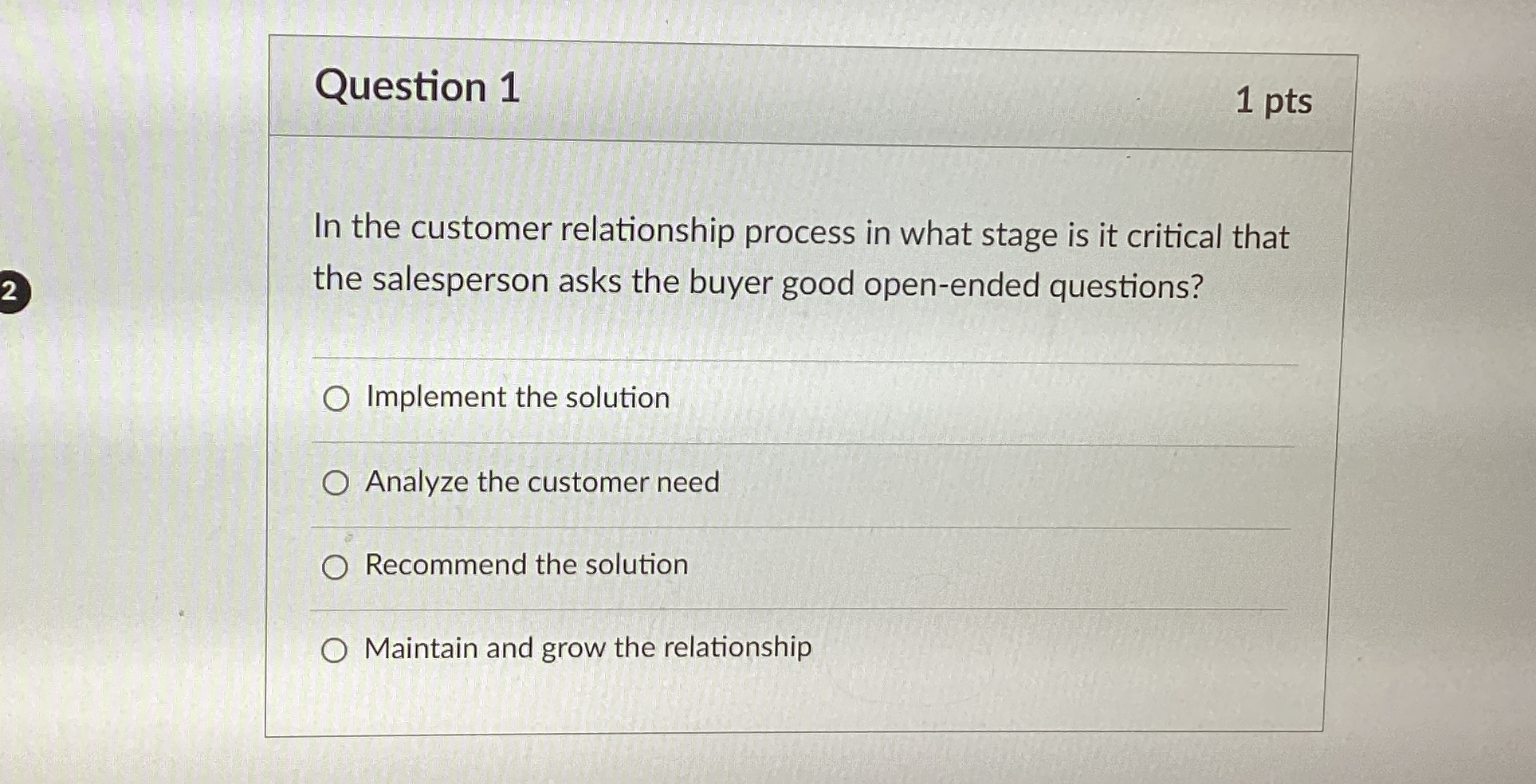 Solved Question 11 ﻿ptsIn the customer relationship process | Chegg.com
