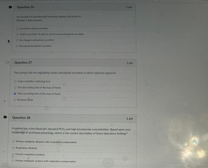 Solved An increase in parathroid homone releaso wal resalt | Chegg.com