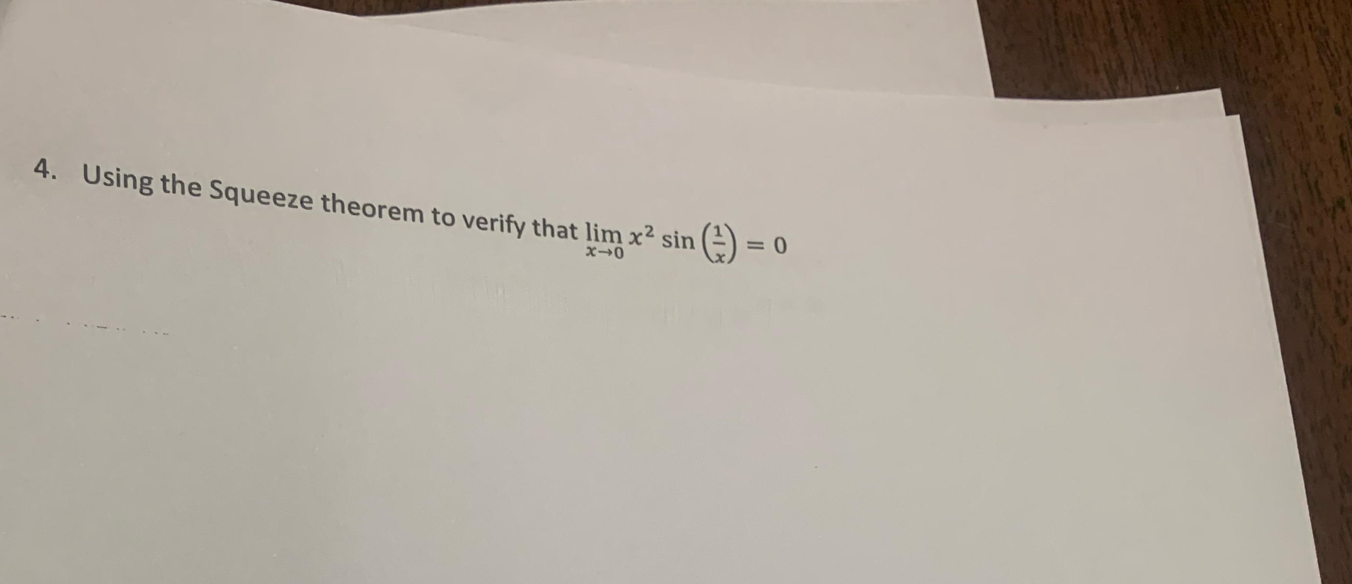 Solved Using the Squeeze theorem to verify that | Chegg.com