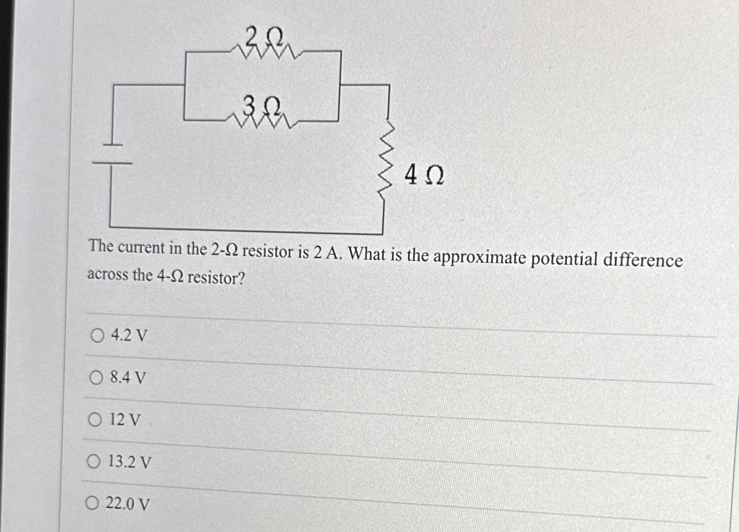 Solved 1 ile current in the 2-\\\\Omega \\\\Omega resistor | Chegg.com