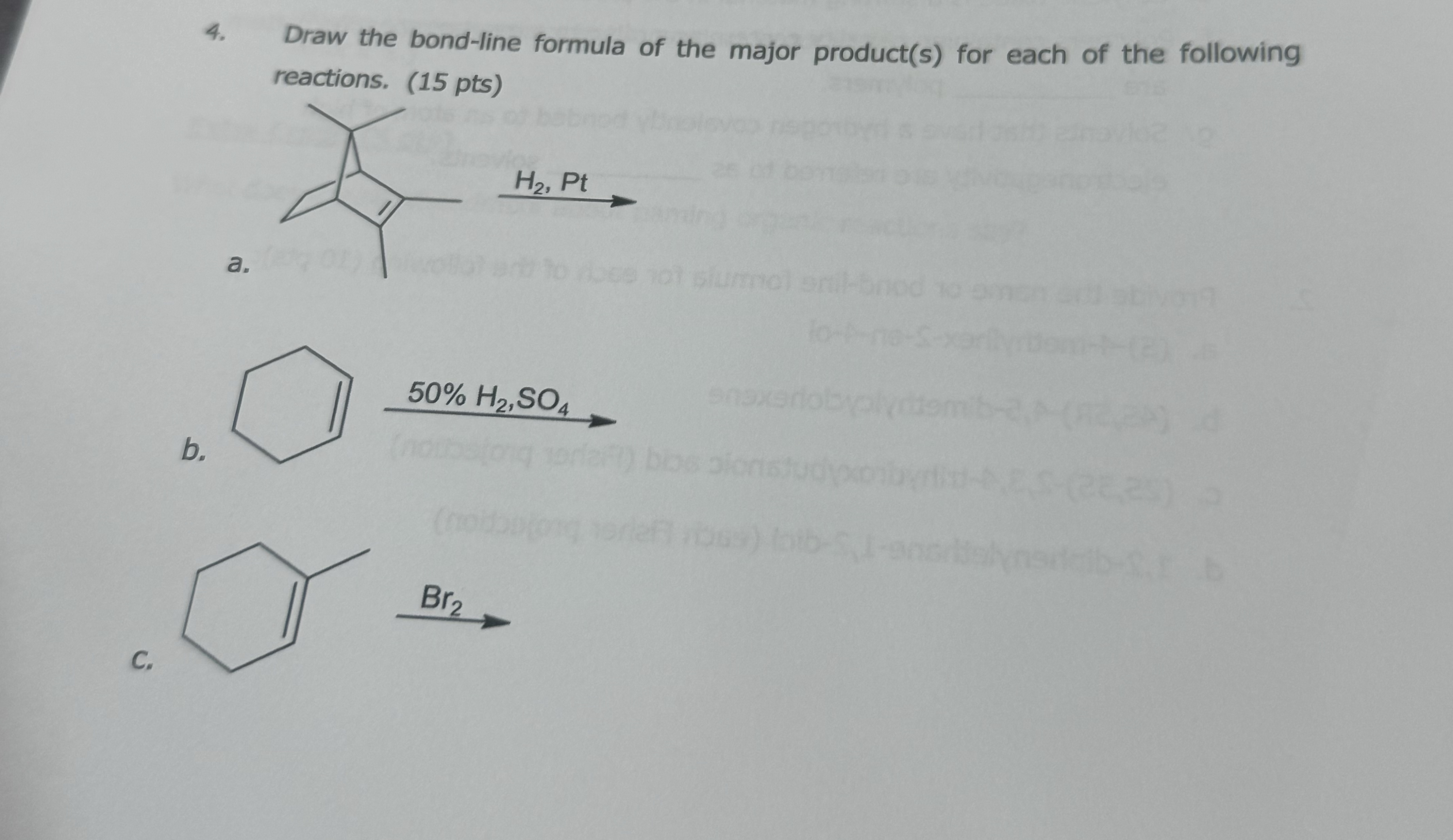 Solved Draw the bond-line formula of the major product(s) | Chegg.com
