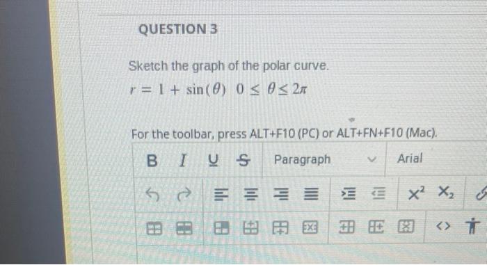Solved Sketch the graph of the polar curve. r=1+sin(θ)0≤θ≤2π | Chegg.com