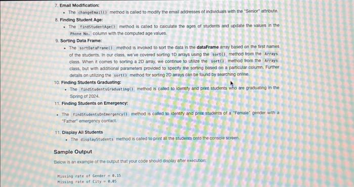 Solved This assignment is to develop a Java class named | Chegg.com