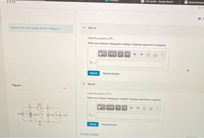Solved Part A Enter the answer for VI Enter your answer | Chegg.com