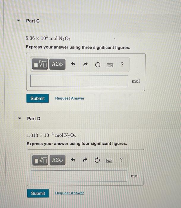 Solved For the reaction shown, calculate how many moles of | Chegg.com