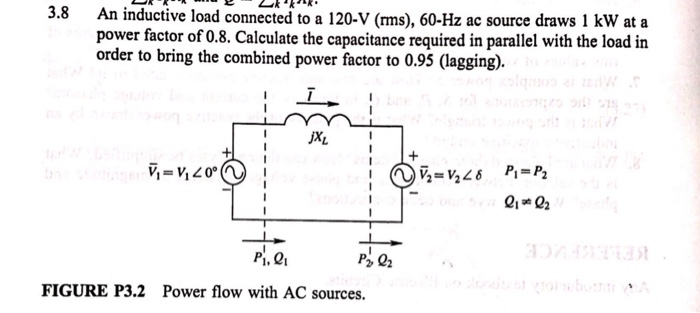 Solved - K-- --- - 3.8 An inductive load connected to a | Chegg.com
