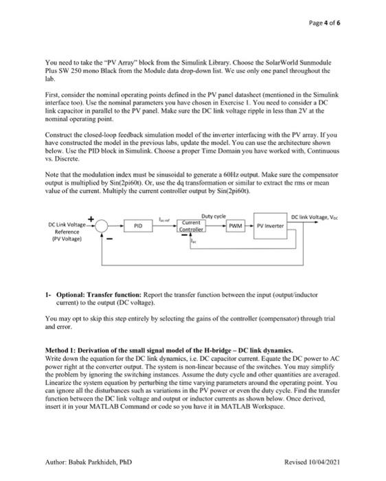 The deliverables include a written report, simulation | Chegg.com