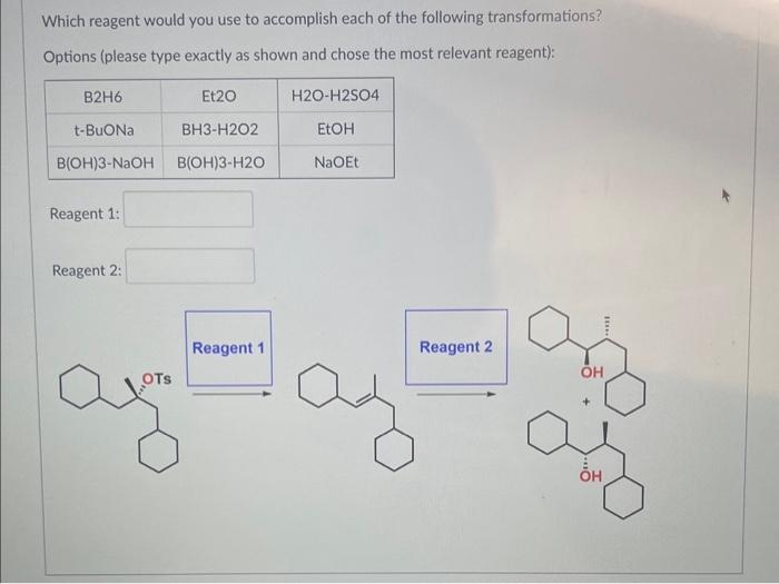Solved Please predict the products for each of the following | Chegg.com