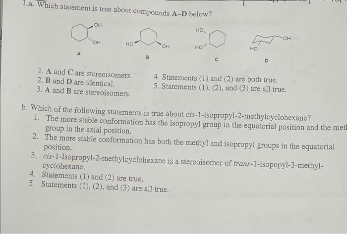 Solved c. Rank the following conformations in order of | Chegg.com