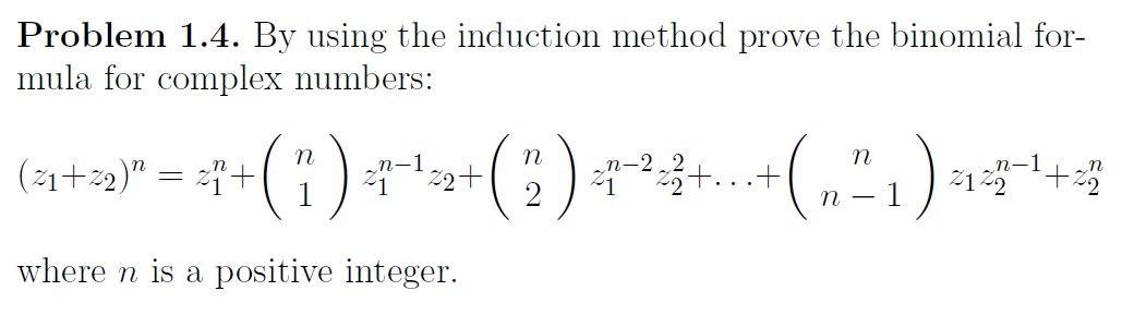 Solved by using the induction method prove the binomial | Chegg.com