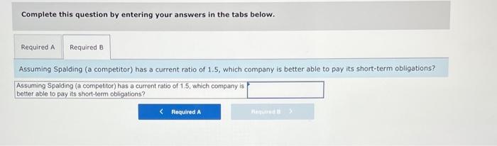 Solved (a) Calculate the current ratio for Wilson Trucking. | Chegg.com