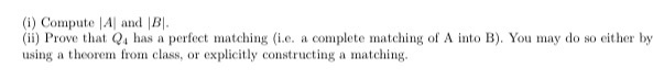 Solved Problem 2 Recall the hypercube graph Q4. This is the | Chegg.com