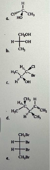 Solved For each of the following structures: A. Identify the | Chegg.com