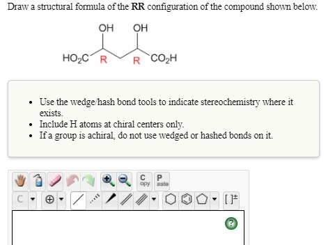Solved Draw a structural formula of the RR configuration of | Chegg.com