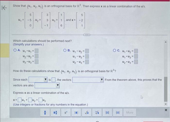 Solved Show that {u1,u2,u3} is an orthogonal basis for R3. | Chegg.com