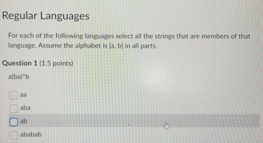 Solved Regular LanguagesFor each of the following languages | Chegg.com