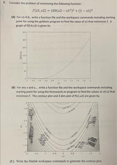 Solved 3. Consider the problem of minimizing the following | Chegg.com