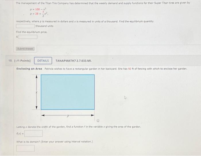 Solved p=100−x2p=28+27x2 respectively, where p is measured | Chegg.com
