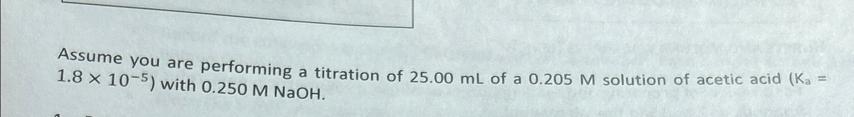Solved Assume you are performing a titration of 25.00mL ﻿of | Chegg.com