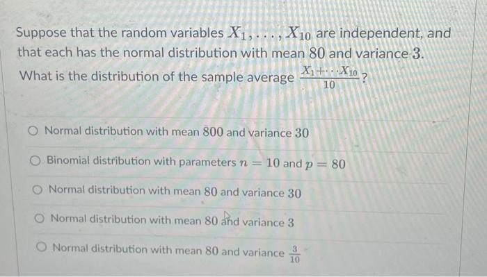 Solved Suppose that the random variable X1 has the normal | Chegg.com