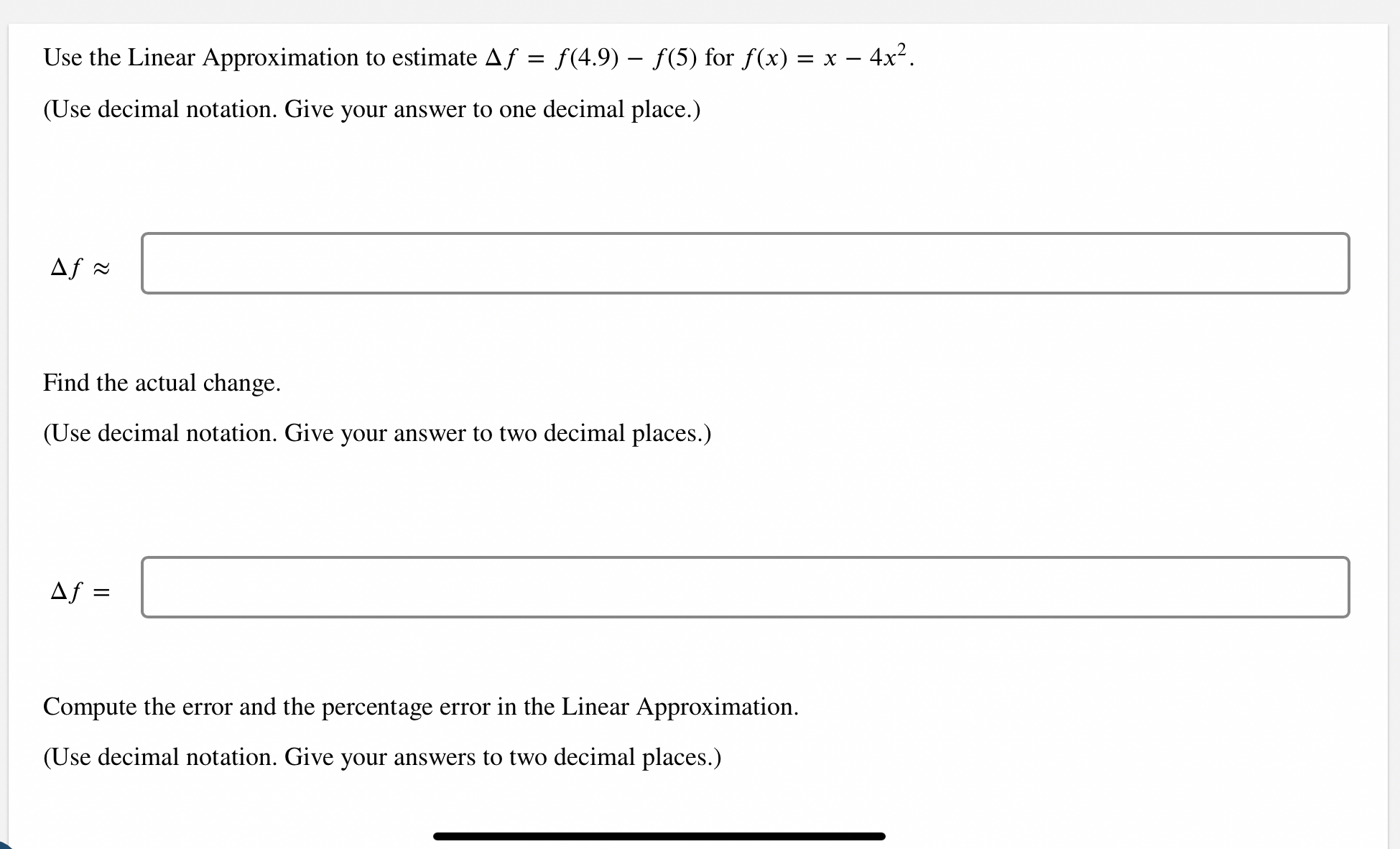 Solved Use the Linear Approximation to estimate | Chegg.com