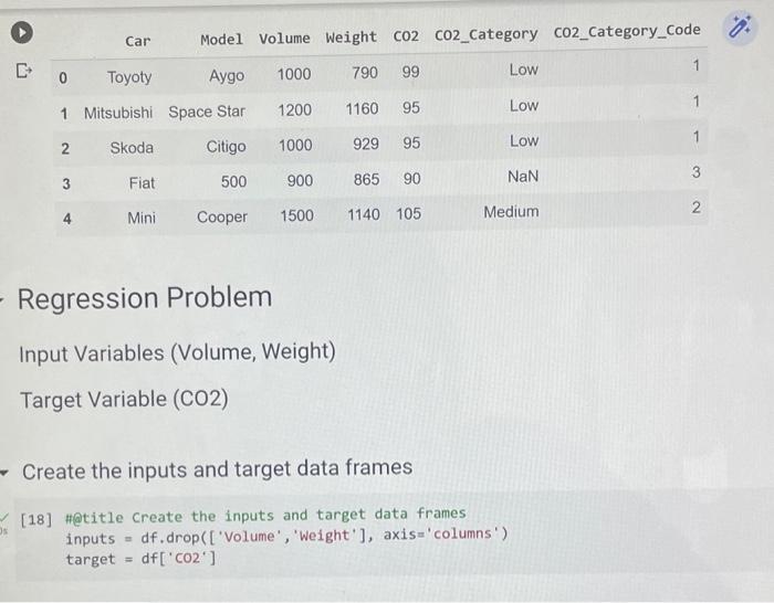 Solved How do I fix this error? am trying to do a regression | Chegg.com