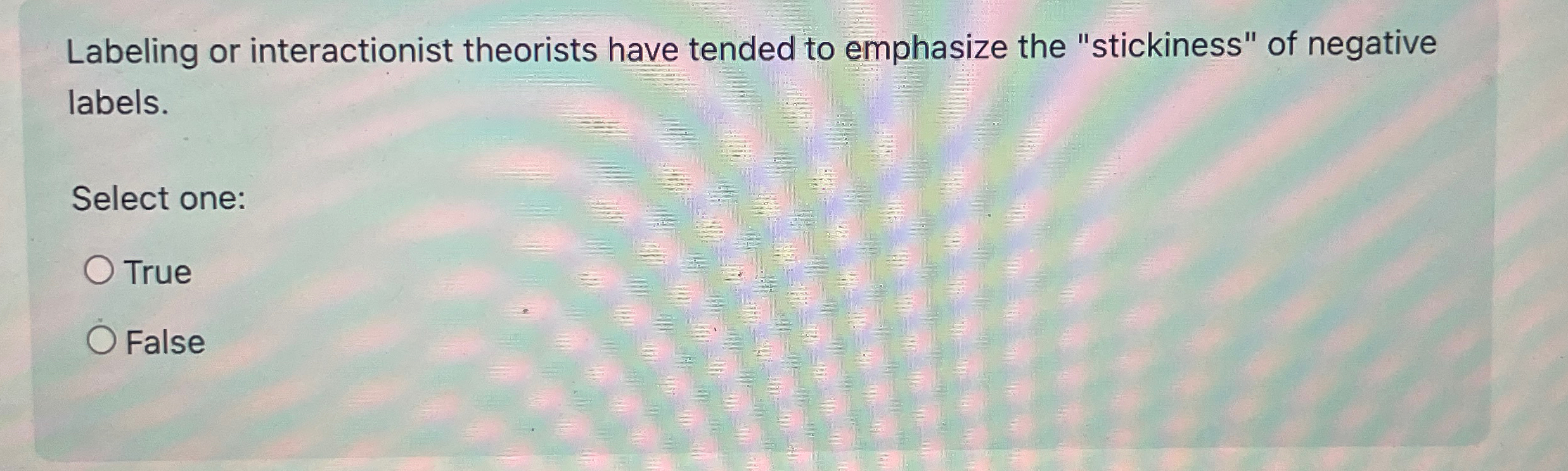 Solved Labeling or interactionist theorists have tended to | Chegg.com