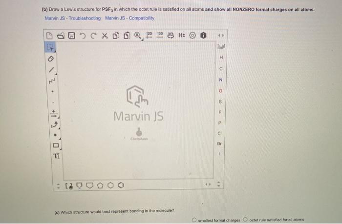 Solved In the PSF3 molecule, the P atom is the central atom. | Chegg.com