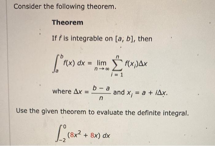 Solved Consider the following theorem. Theorem If f is | Chegg.com