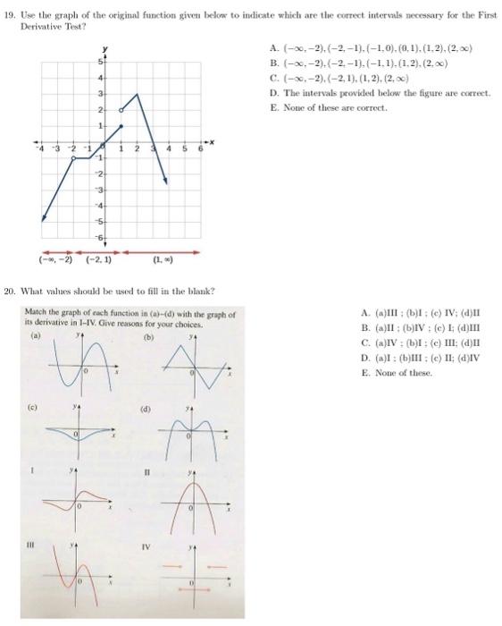 Solved 19. Use the graph of the original function given | Chegg.com