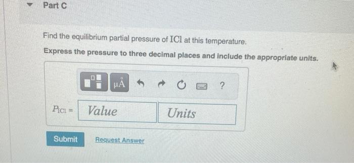 Solved Consider the following reaction: I2( g)+Cl2( | Chegg.com